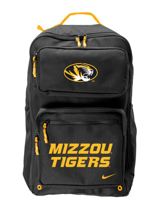 Mizzou Tigers Nike® 2024 Utility Speed Oval Tiger Head Black Backpack ...
