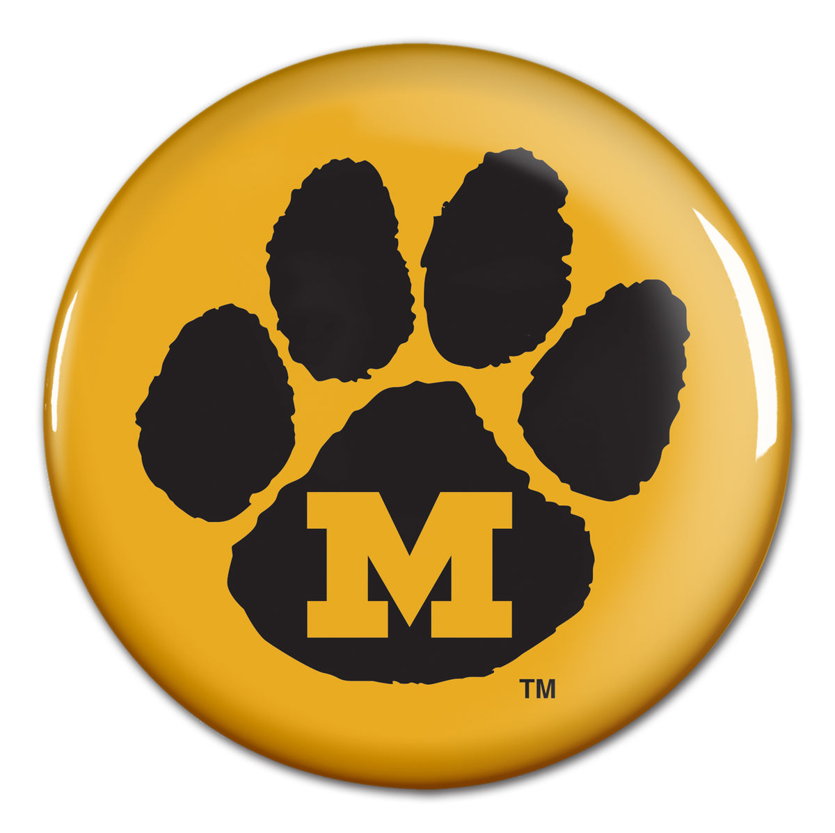 Mizzou Tigers Vault Paw M Gold Button 2.25" – Tiger Team Store