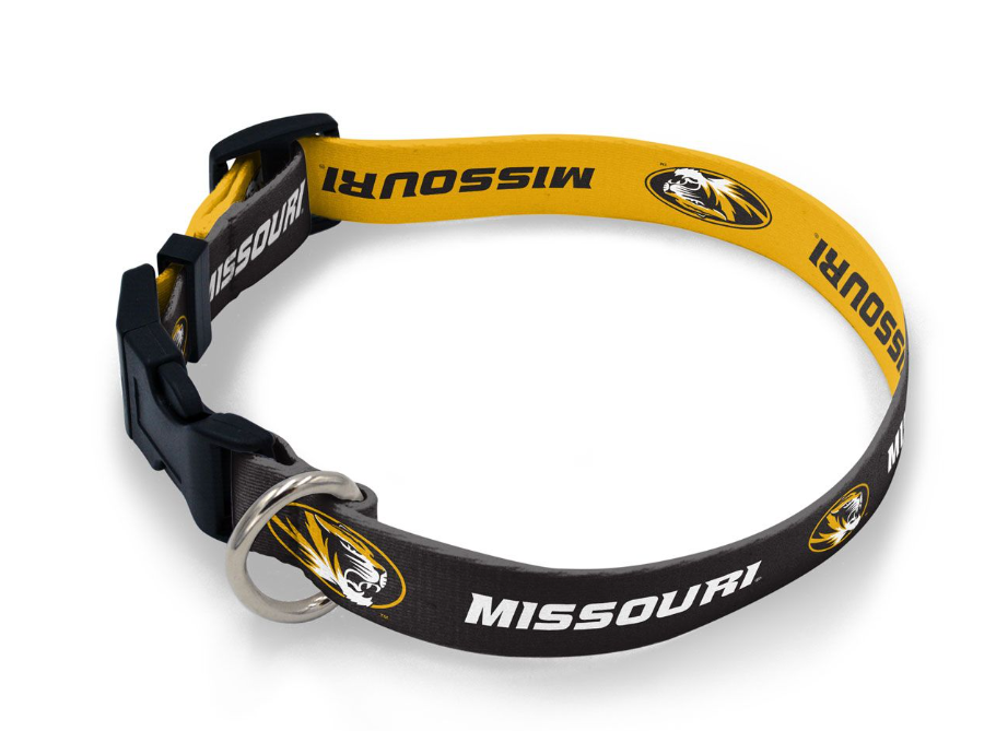 Missouri Tigers Oval Tiger Head Black and Gold Dog Collar – Tiger Team ...