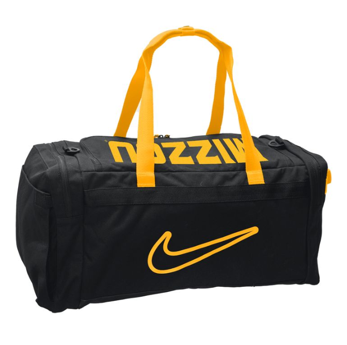 Mizzou Tigers Nike® 2024 Oval Tiger Head Black & Gold Duffle Bag ...