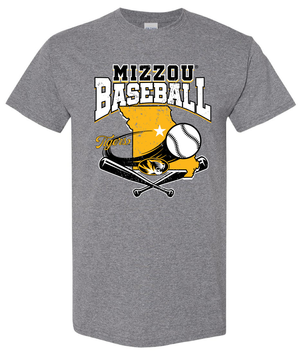 Mizzou Tigers 2025 Oval Tiger Head State of Missouri Baseball Bat Grey ...