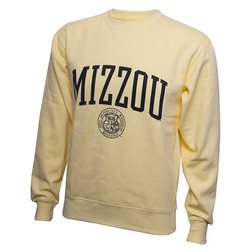 Mizzou Official Seal Yellow Crew Sweatshirt – Tiger Team Store